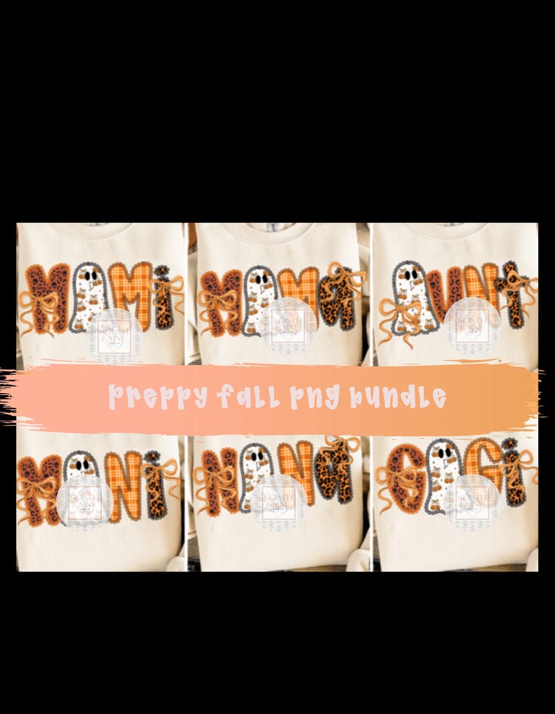 Preppy Fall PNG Bundle - Etsy