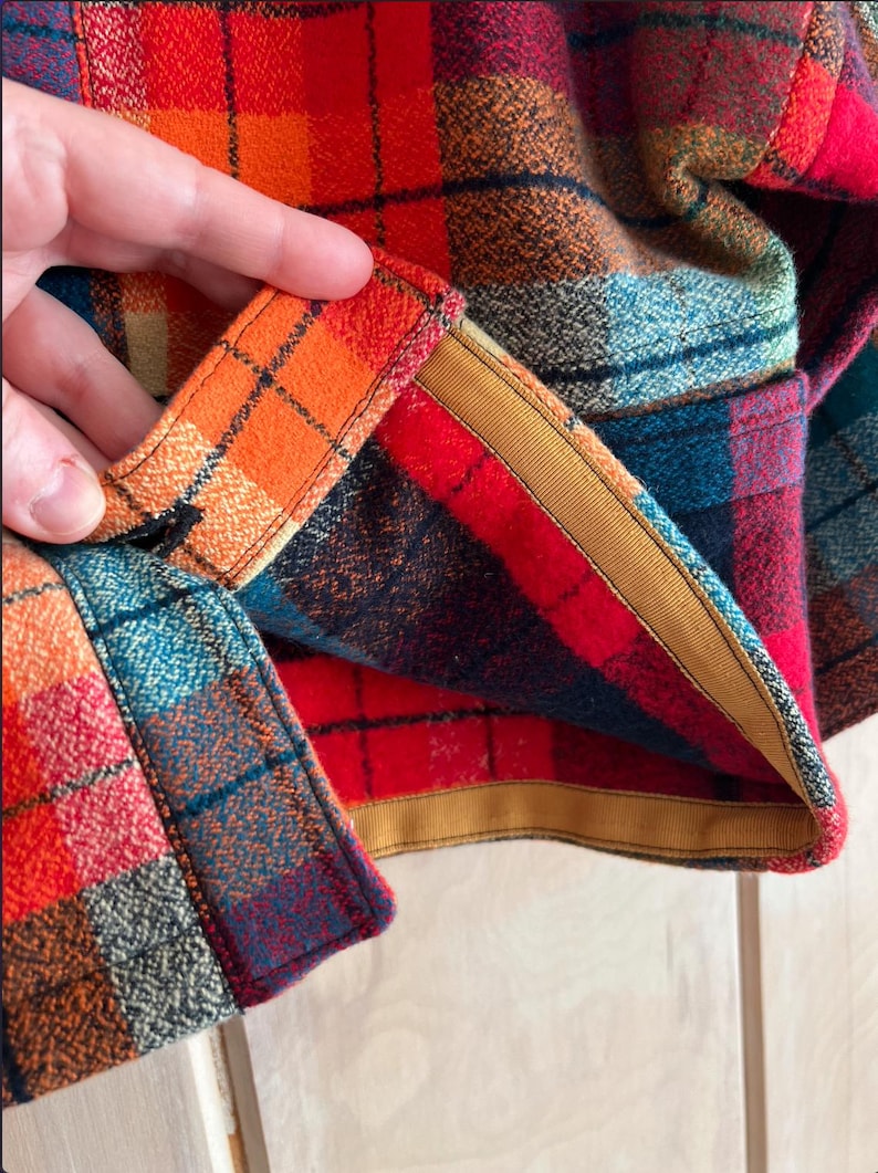 Cotton Flannel Shirt Jacket - Rainbow Plaid, Boys Shirt, Shacket ...