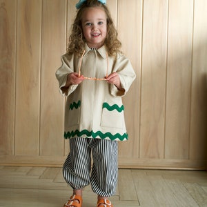 Canvas Chore Coat- Ric Rac - Classic Chore Coat, Canvas Handmade Kids ...