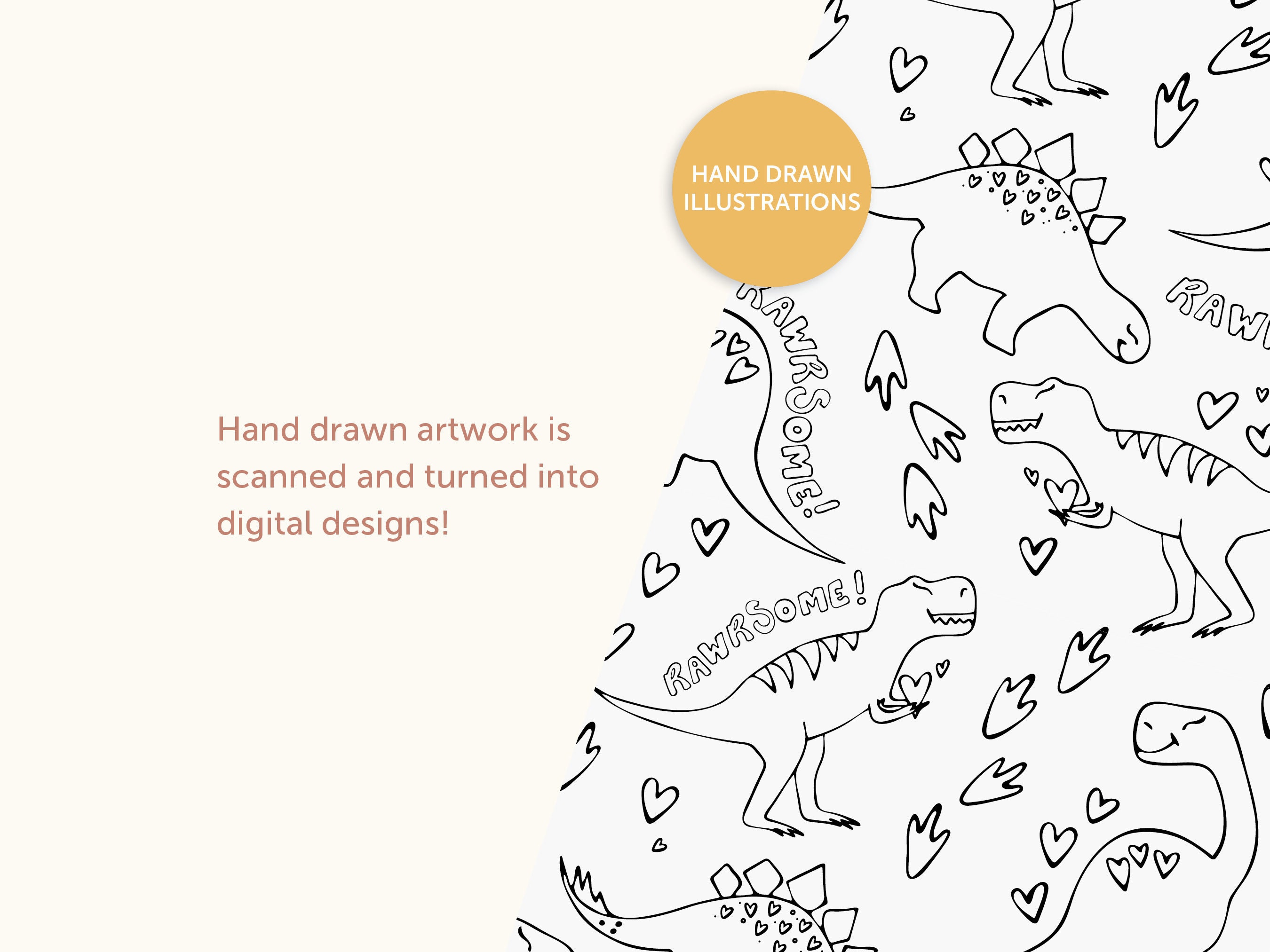 Large Dinosaur Coloring Poster, Printable Dinosaur Coloring Page ...
