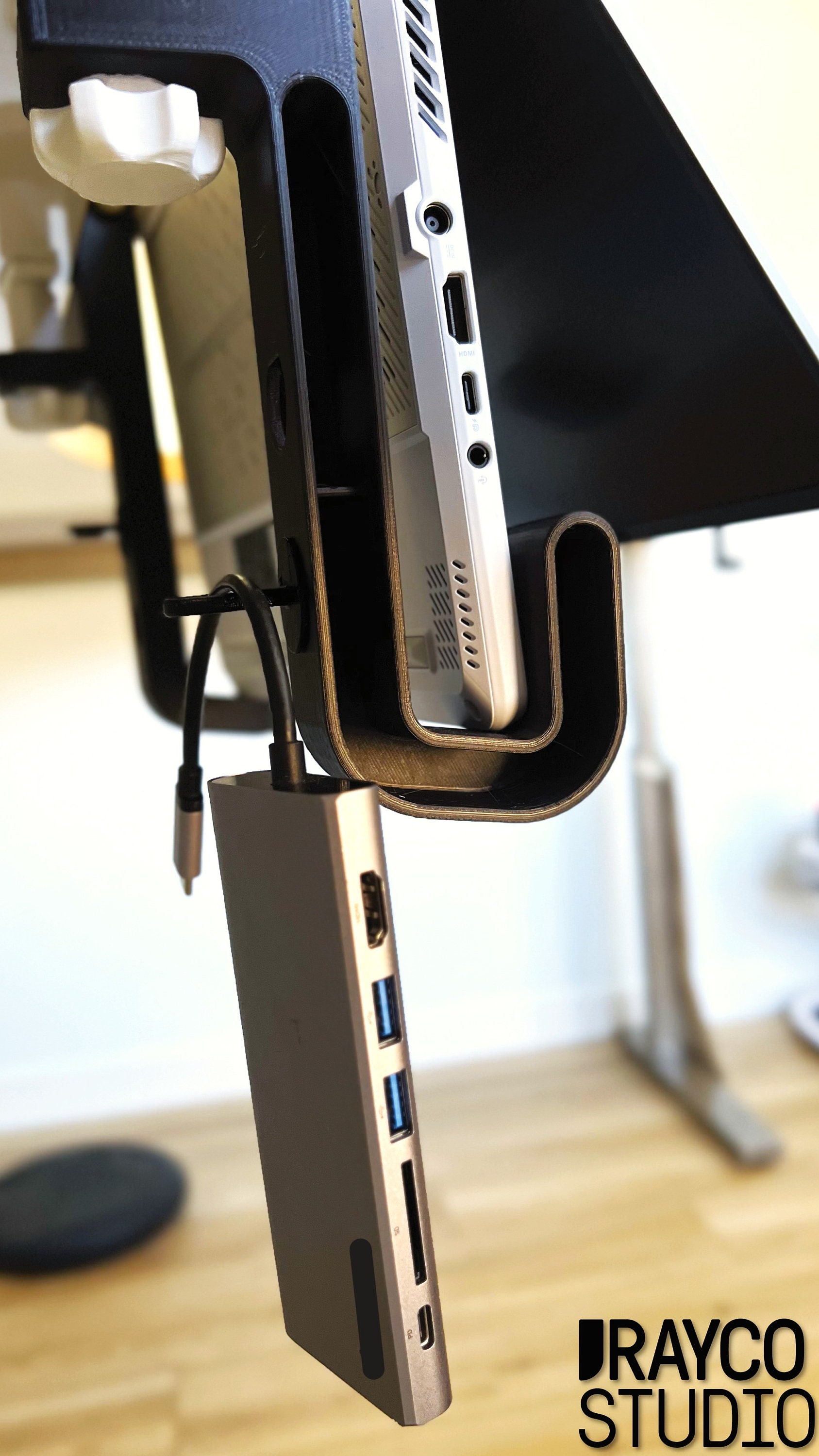 Rayco Studio Laptop Hook A Deskside Laptop Docking Station - Etsy
