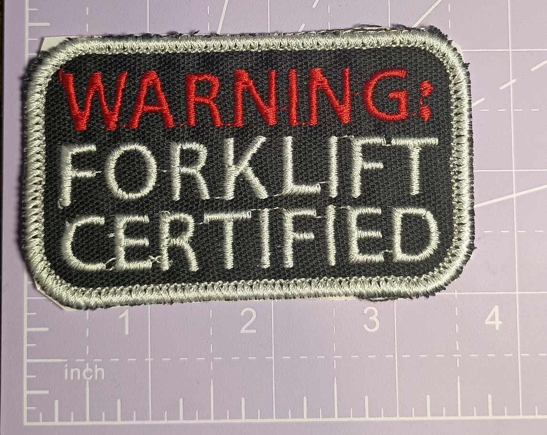 Forklift Certified Patch - Etsy