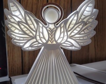 Christmas Angel ceramic Light Up - Etsy