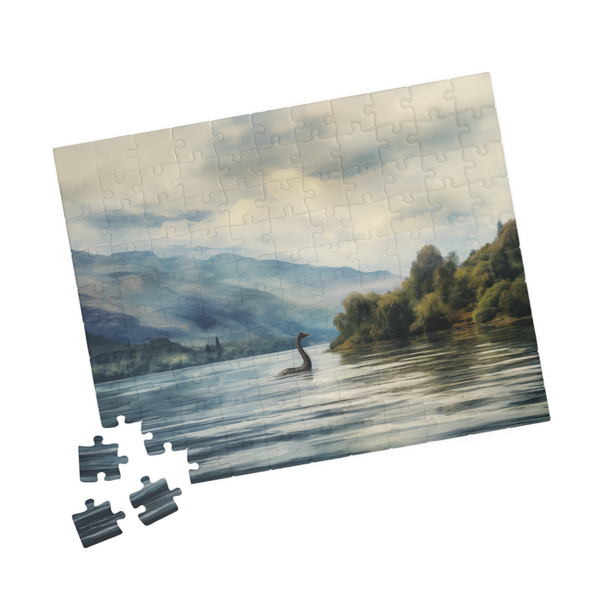 Loch Ness Monster Jigsaw Puzzle (110, 252, 520, 1014 Pieces), Adult ...