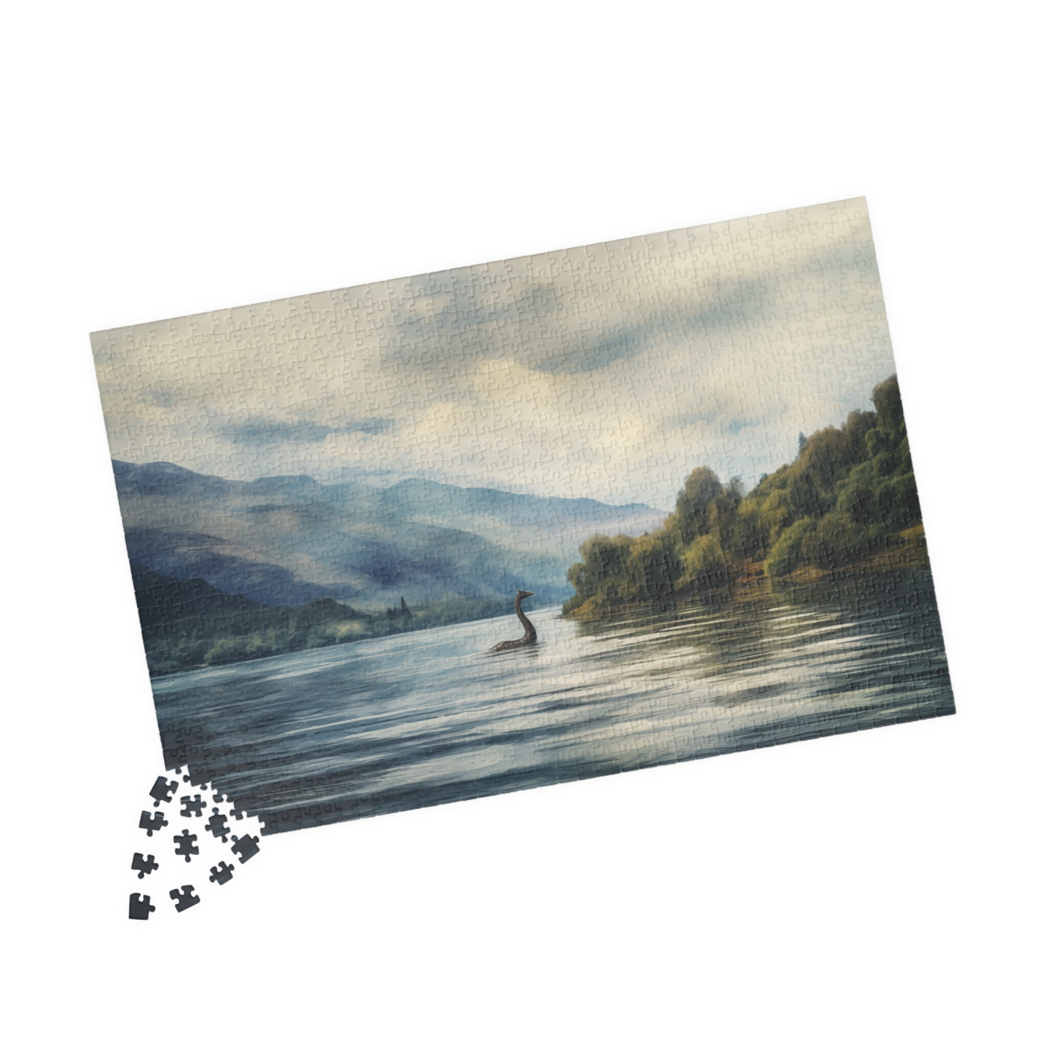 Loch Ness Monster Jigsaw Puzzle (110, 252, 520, 1014 Pieces), Adult ...