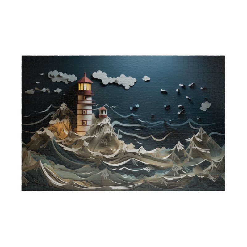 Lighthouse Puzzle - Etsy