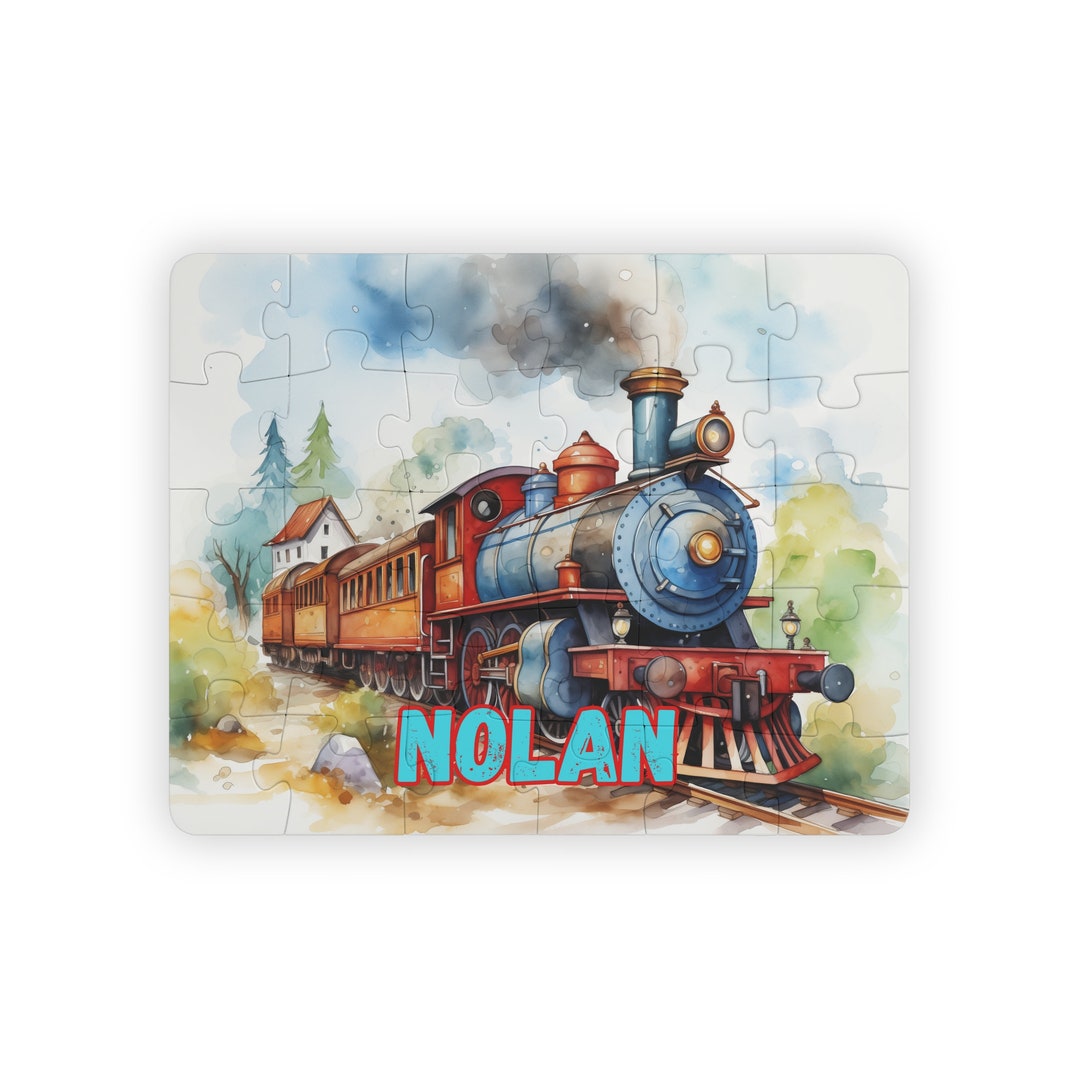 Personalized Train Puzzle, Personalized Puzzle for Kids, Puzzle for ...