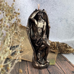 Bronze Lucifer Candle for Rituals, Meditation, and Spiritual ...