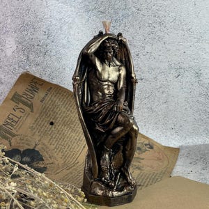 Bronze Lucifer Candle for Rituals, Meditation, and Spiritual ...