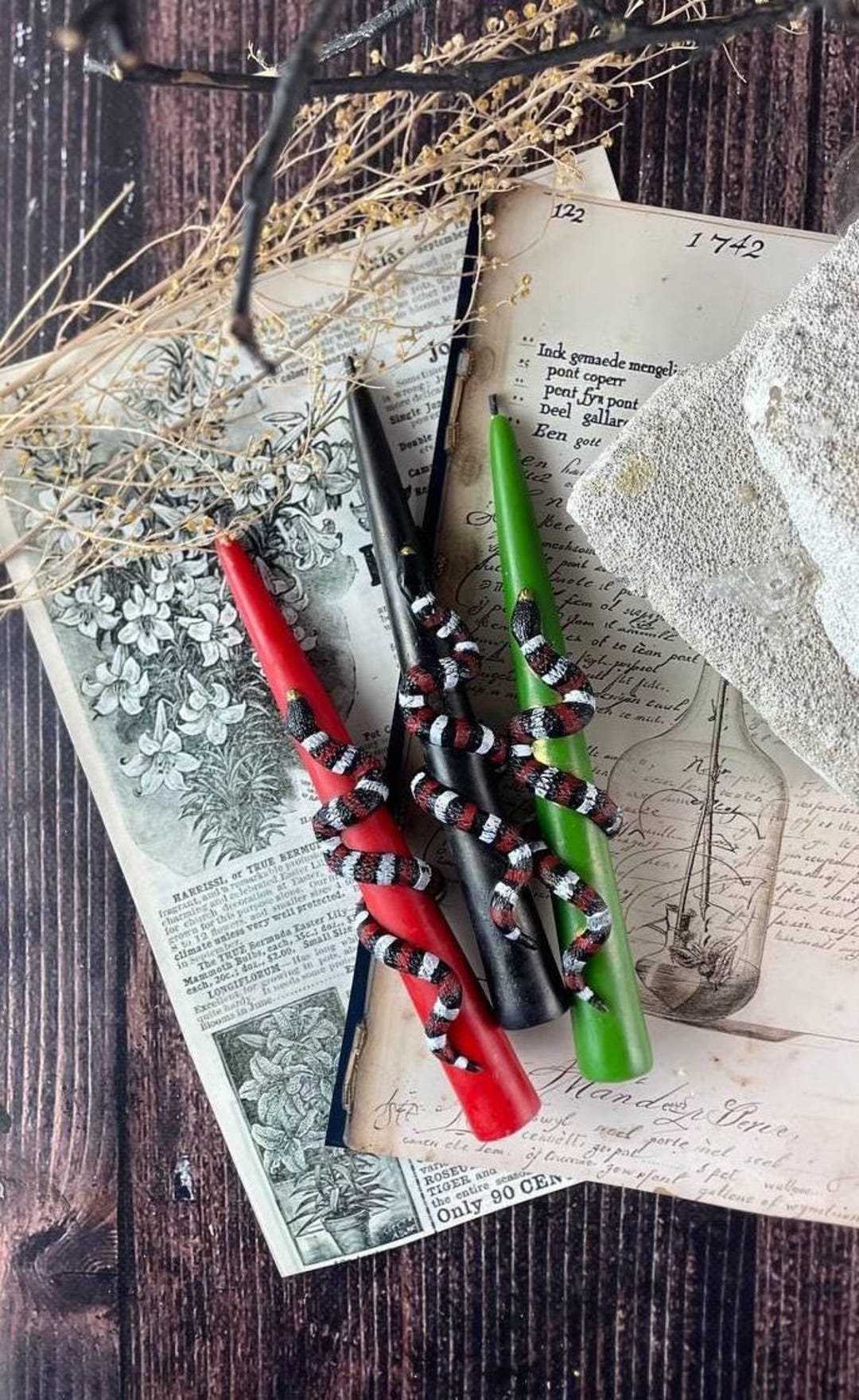 Powerful Snake Candles – Serpent Ritual Candle for Protection Spell ...