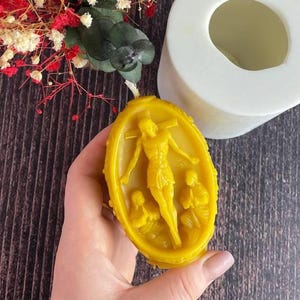 Crucifixion Scene Silicone Candle Mold - Religious DIY Art Supplies for ...