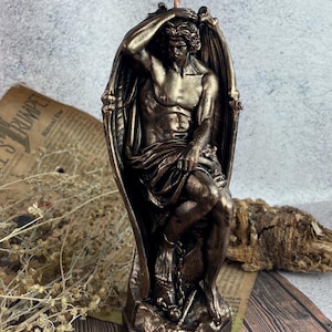 Bronze Lucifer Candle for Rituals, Meditation, and Spiritual ...