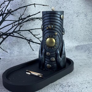 Cosmic Solar System Wax Candle: Celestial Gothic Decor for Rituals and ...