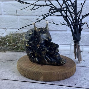 Devil Candle - Black, Red, and Gold for Witchcraft, Occult Rituals, and ...