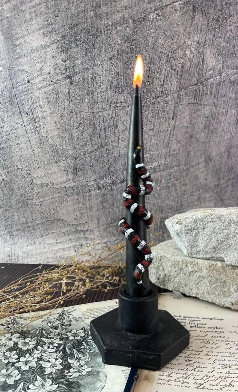 Powerful Snake Candles – Serpent Ritual Candle for Protection Spell ...