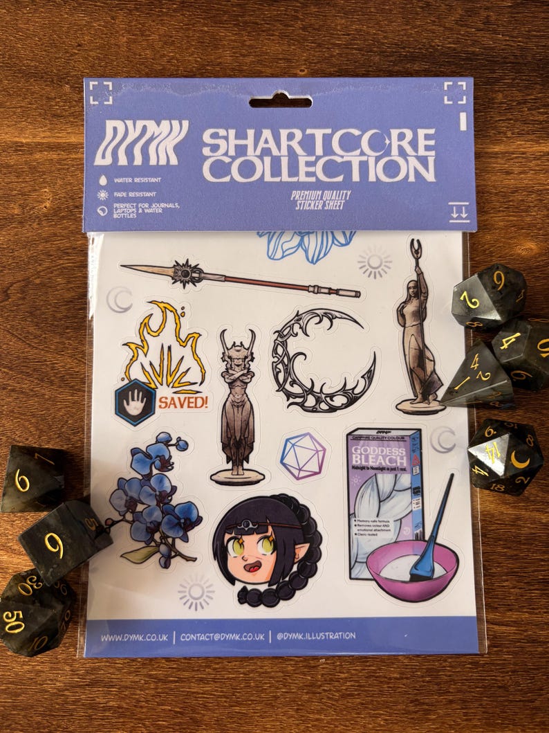 Shadowheart Sticker Pack | BG3 Stickers | Shartcore Collection | Baldur ...
