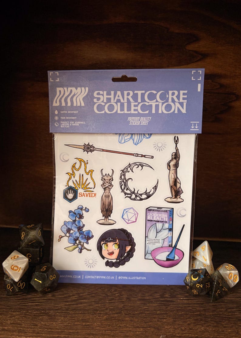 Shadowheart Sticker Pack | BG3 Stickers | Shartcore Collection | Baldur ...