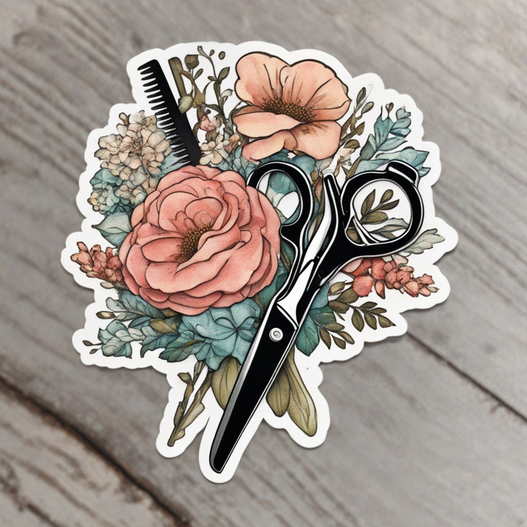 Cosmetology Beauty Sticker, Sticker for Hair Stylist, Make up Artist ...