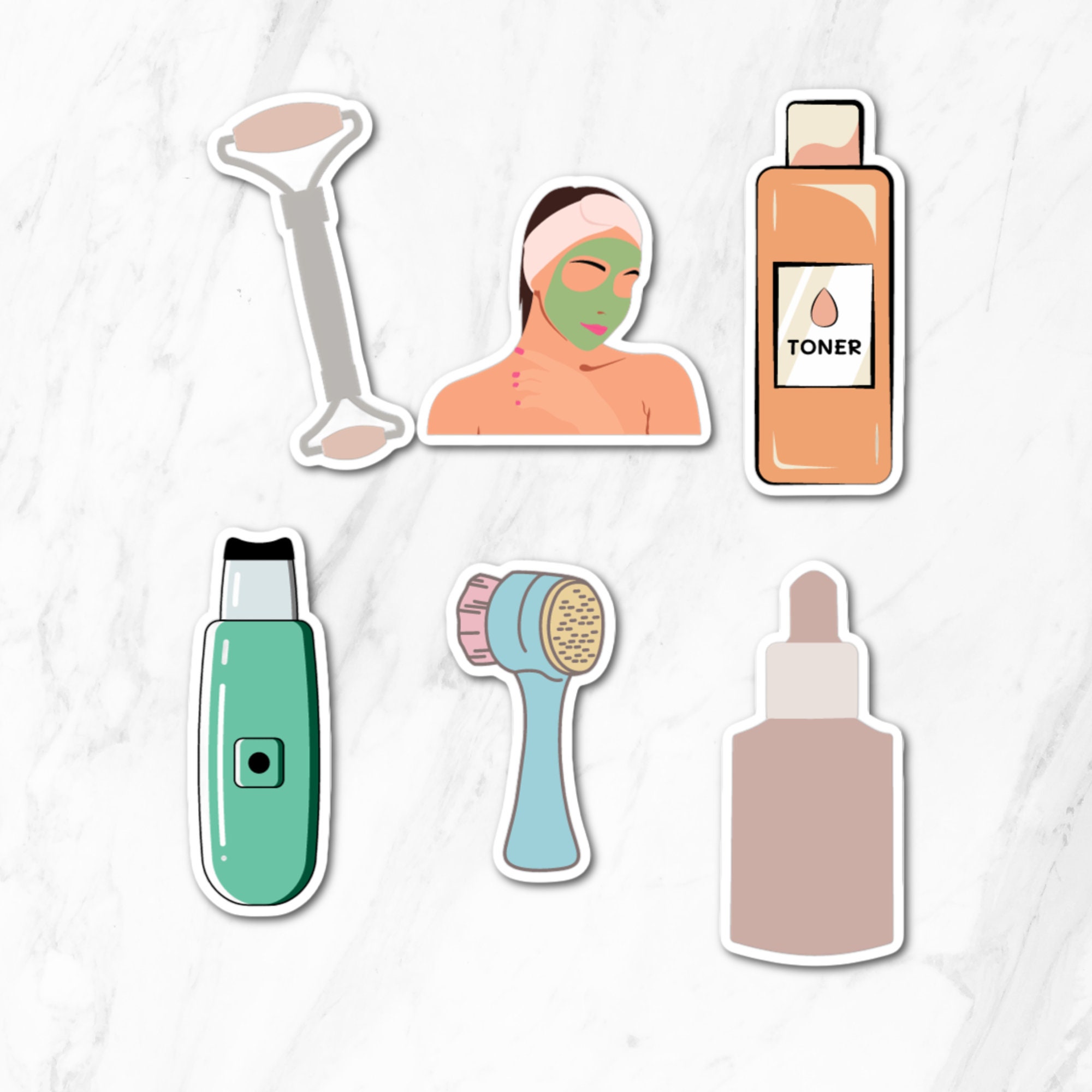 Beauty Sticker Pack, Skin Care Stickers, Cosmetology Gifts for Her ...
