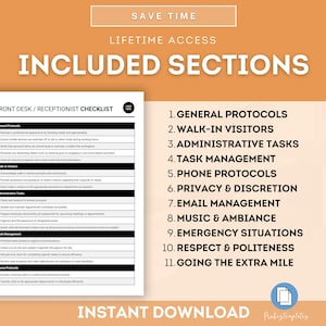 Front Desk Receptionist Checklist, Reception Responsibilities ...