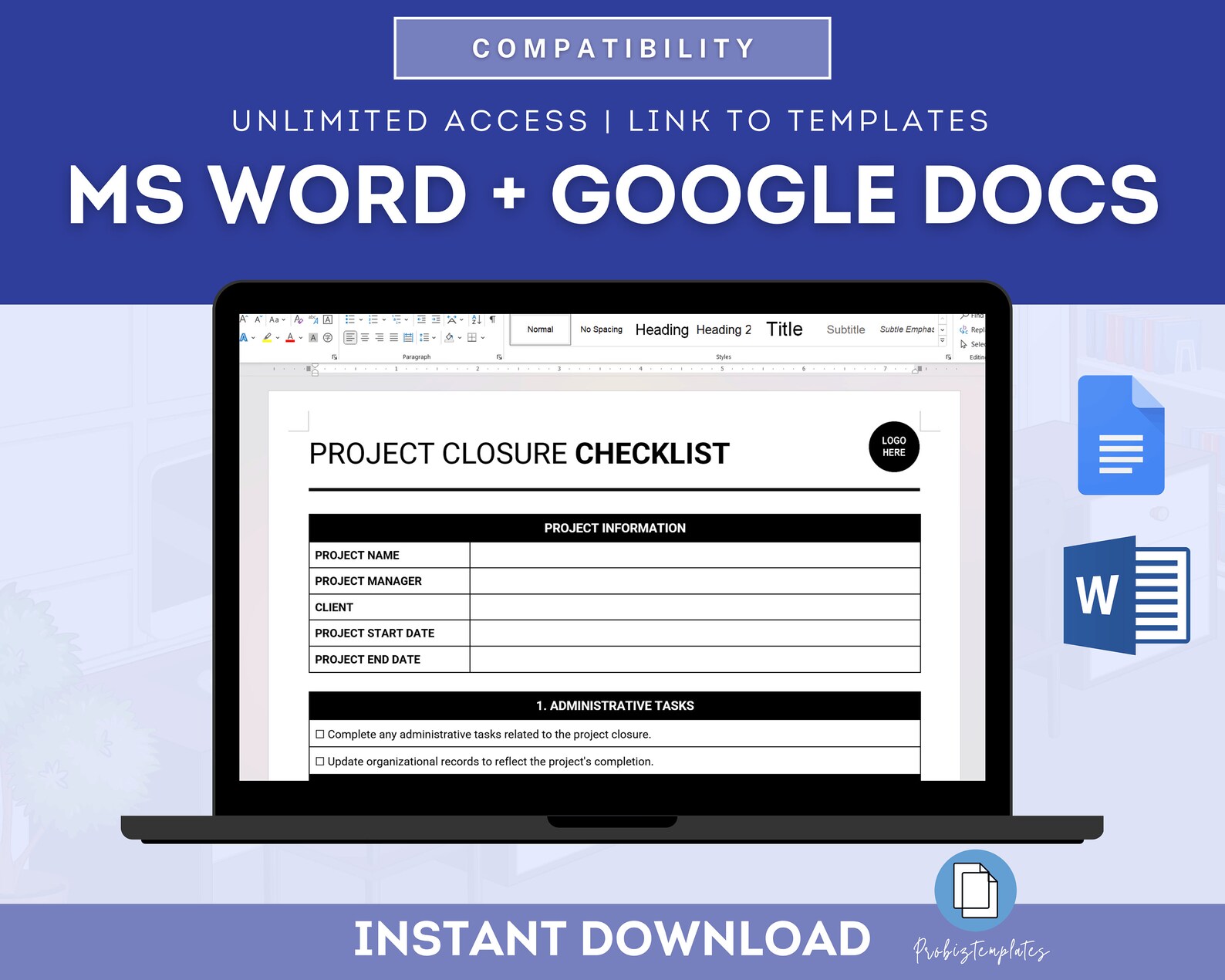 Project Closure Checklist, Project Completion Form, End-of-project ...