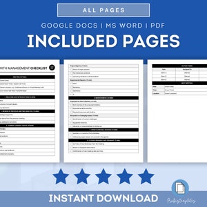 Meeting With Management Agenda Checklist Template, Management Meeting ...