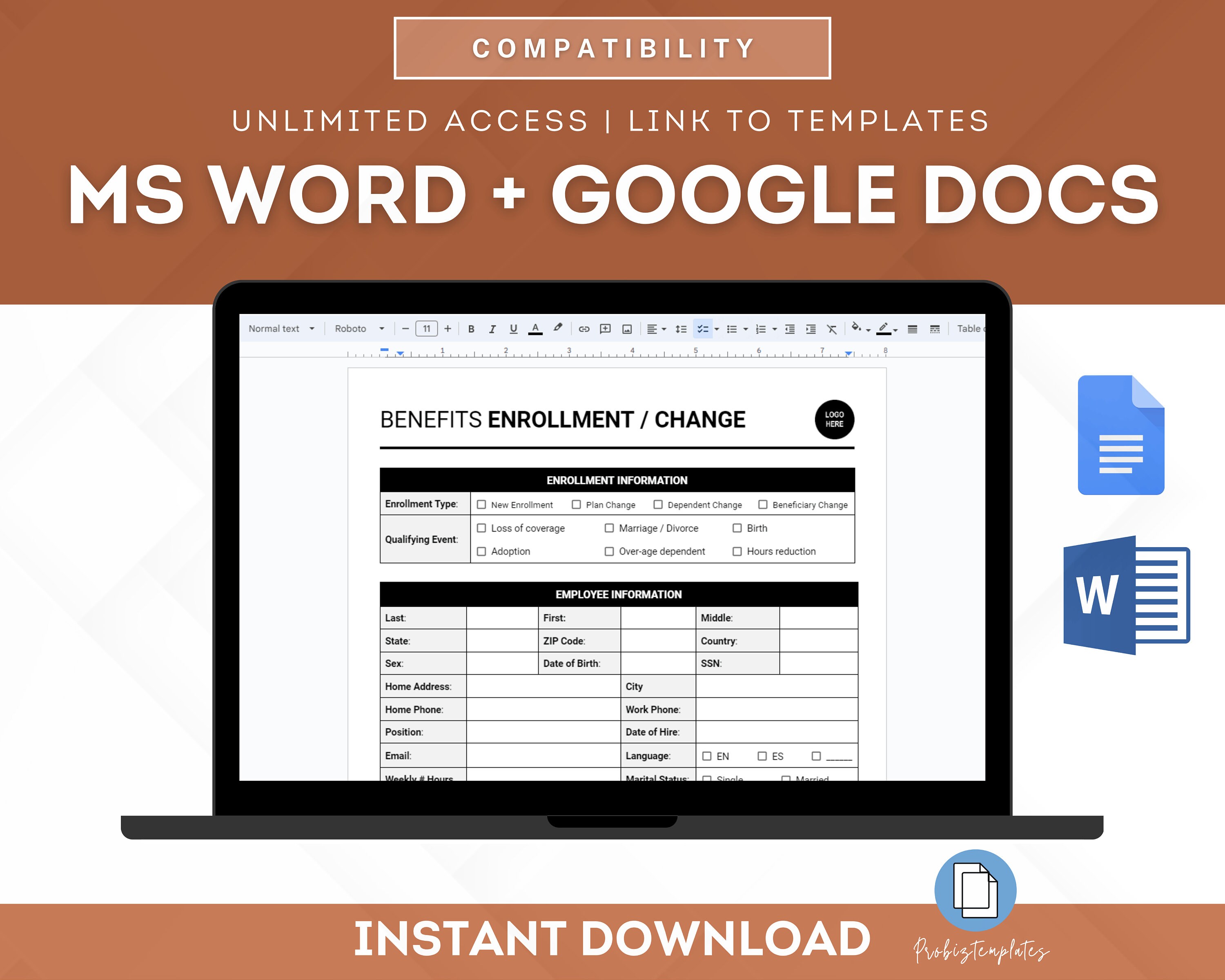 Employee Benefits and Compensation Bundle, Employee Benefits Administrative Forms, Total ...