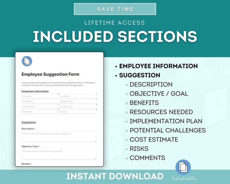 Employee Suggestion Online Form, Employee Idea Submission Form ...