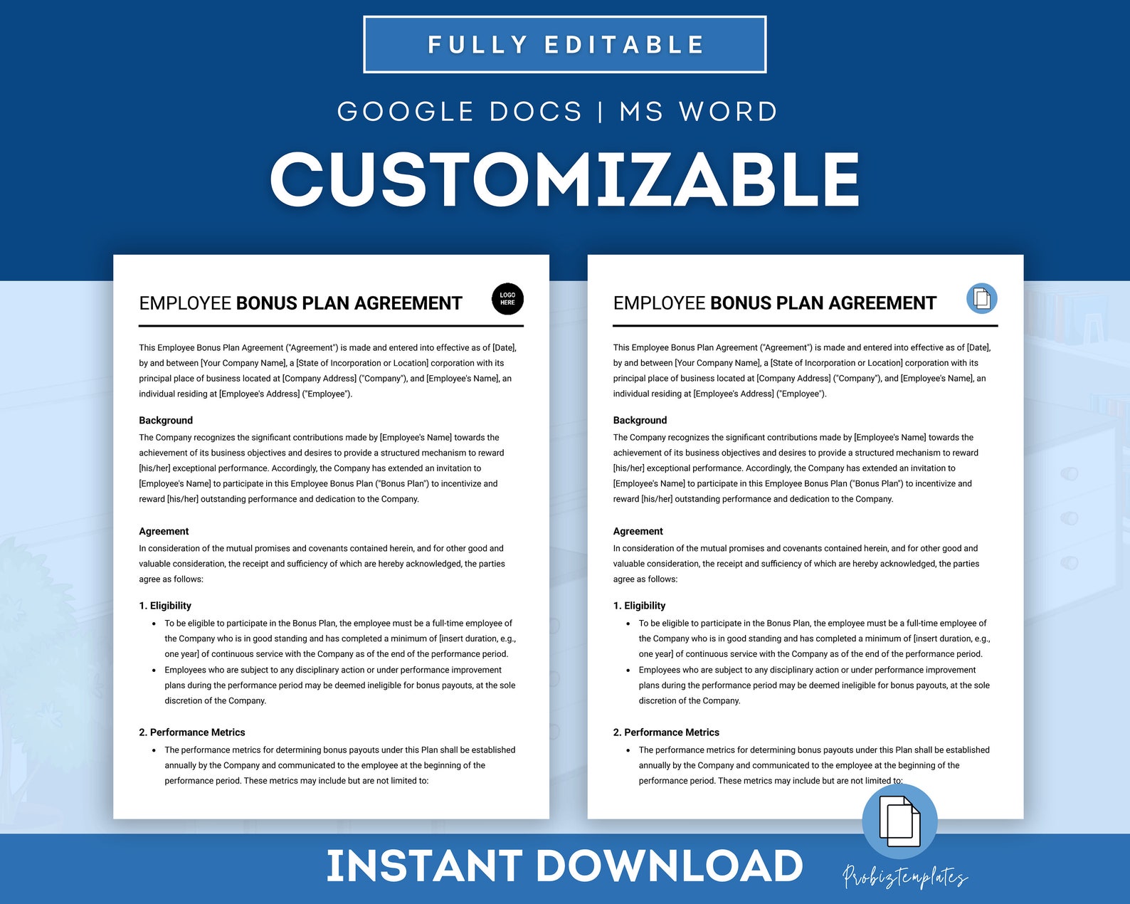 Employee Bonus Plan Agreement Template, Staff Incentive Scheme, Staff ...