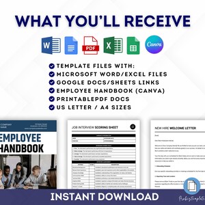 HR Employee Onboarding Templates Bundle, HR New Hire Forms, Employee ...
