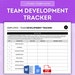 Employee & Team Development Tracker Template, Team Development ...