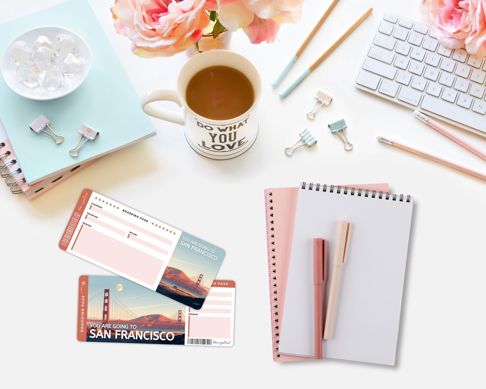 Printable San Francisco Surprise Gift Ticket, Editable California ...