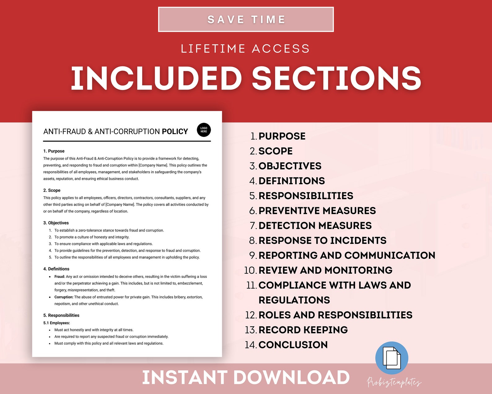 Anti-fraud and Anti-corruption Policy Template, Fraud Prevention Policy ...