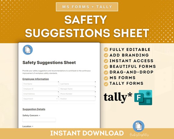 Employee Safety Suggestion Form