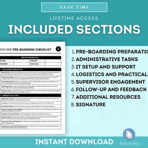 New Hire Pre-boarding Checklist, New Staff Pre-boarding Checklist ...