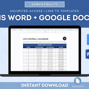 2025 Payroll Calendar, Biweekly, Weekly, Semi-monthly, Monthly Payroll ...