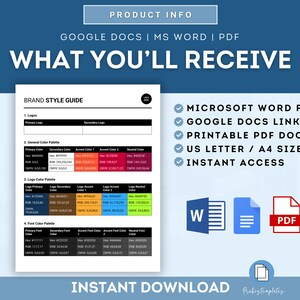 Brand Style Guide Template, Company Brand Style Guidelines, Branding ...