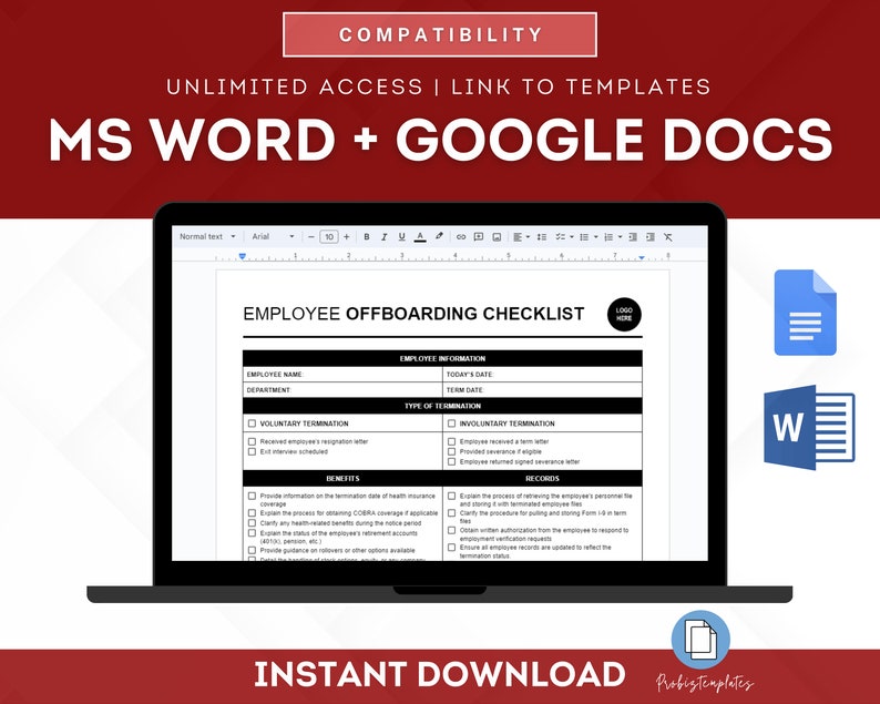 Employee Offboarding Bundle, Employee Termination Bundle, Employee ...