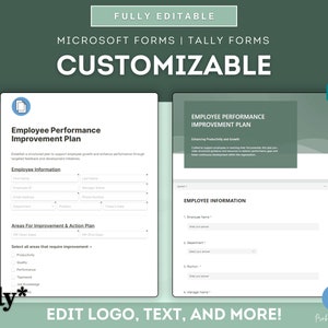 Employee Performance Improvement Plan Online Form, PIP Template ...