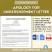 Apology for Undershipment Letter Template, Undershipment Apology ...