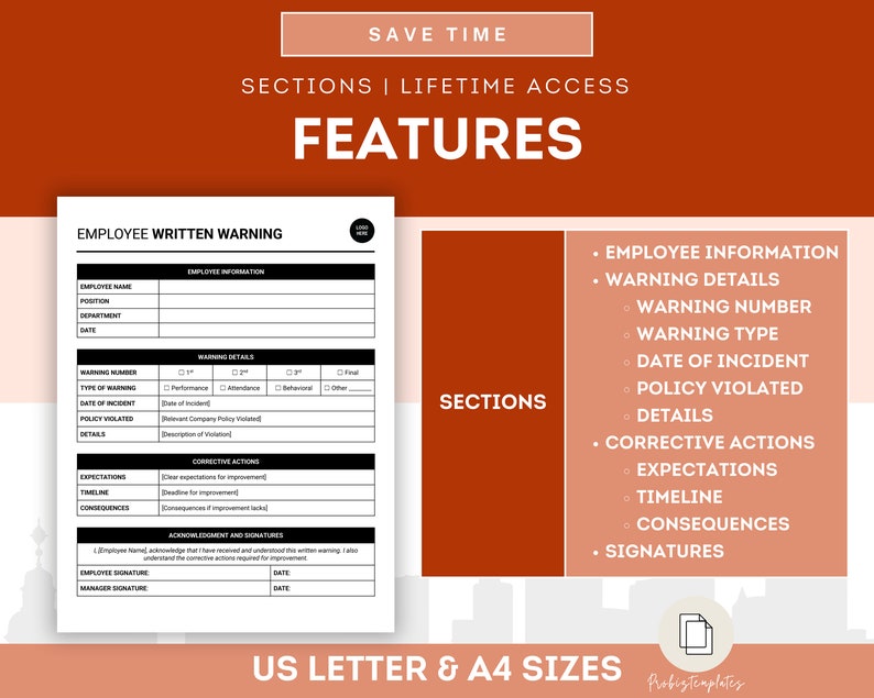 Employee Written Warning Template, Employee Discipline, Employee Write ...