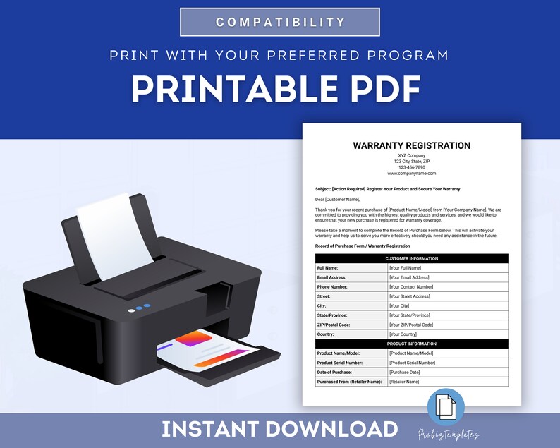 Warranty Registration Letter, Product Warranty Registration, Warranty ...