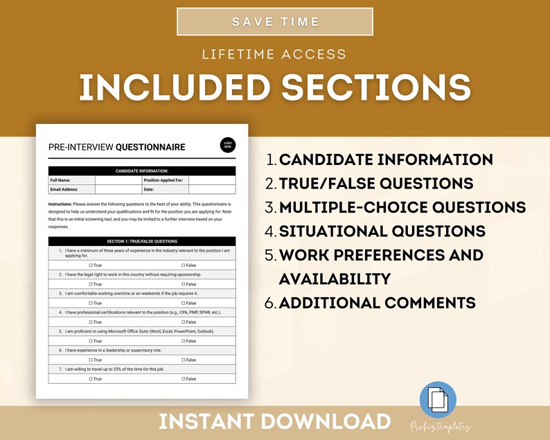 Pre-interview Questionnaire Template, Candidate Pre-interview Questions ... Pre-interview Questionnaire Template, Candidate Pre-interview Questions ...