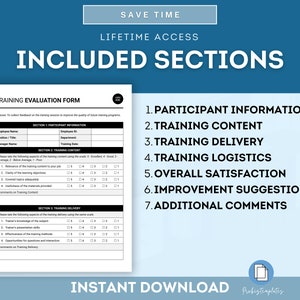 Training Evaluation Form, Employee Training Feedback, Training Assessment Form, Training Program ...