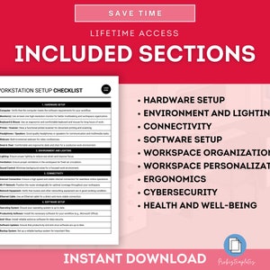 Workstation Setup Checklist, Employee Workplace Desk Setup Checklist ...