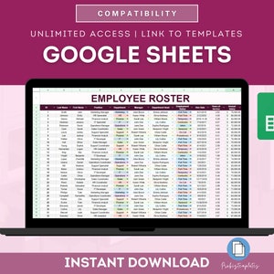 Employee Roster Template, Staff Database Template, Personnel Records ...