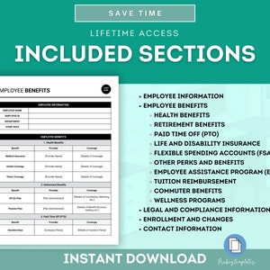 Employee Benefits Template, Health Retirement Time off FSA Benefits ...