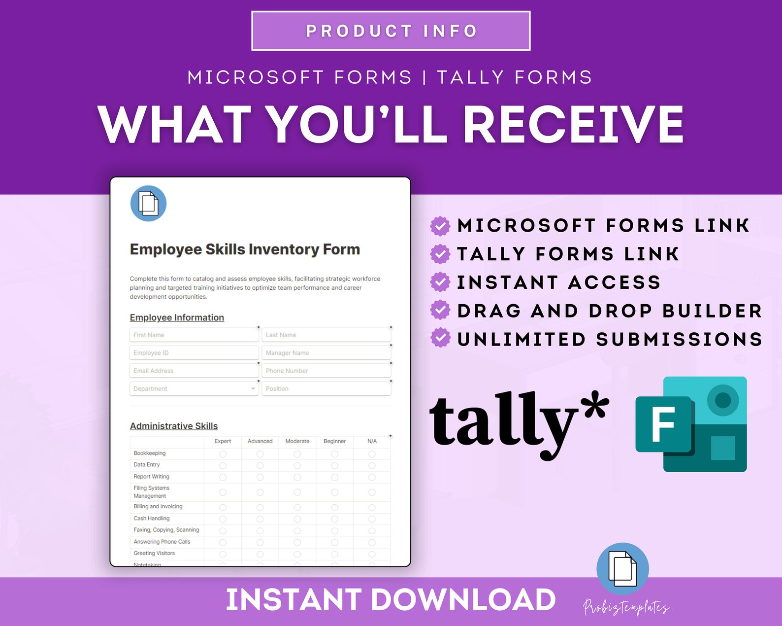Employee Skills Inventory Online Form, Staff Competency Assessment ...