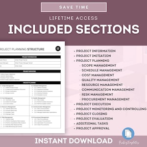 Project Planning Structure Template, Work Breakdown Structure, Project ...