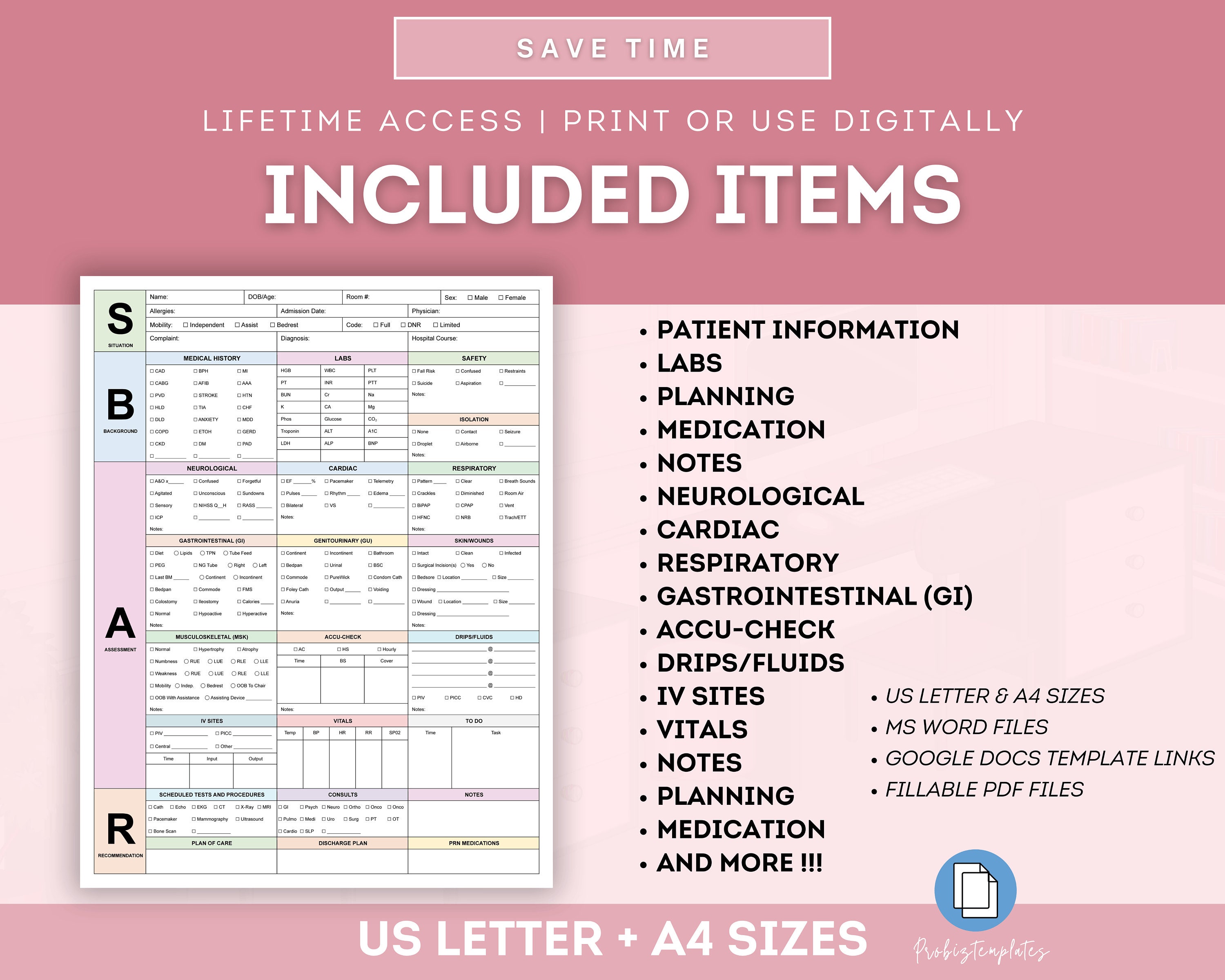 SBAR Nurse Report, Nurse Brain ICU Report Sheet, Nursing Student SBAR ...